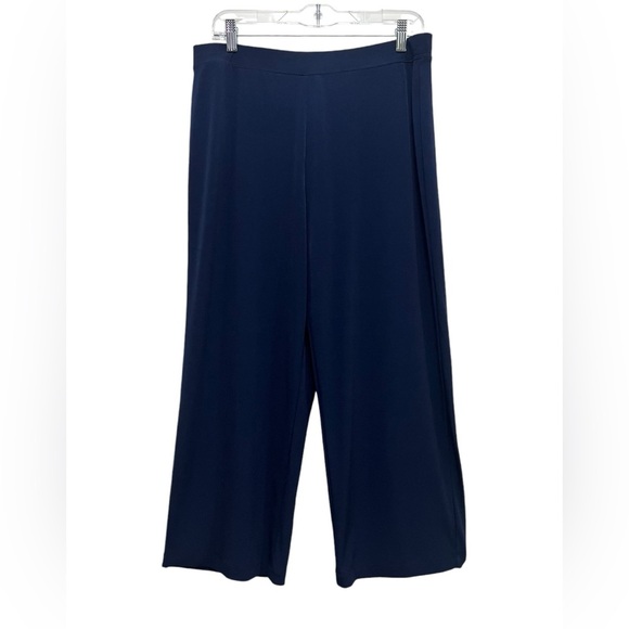 Susan Graver | Pants & Jumpsuits | Susan Graver Blue Pants Gaucho ...